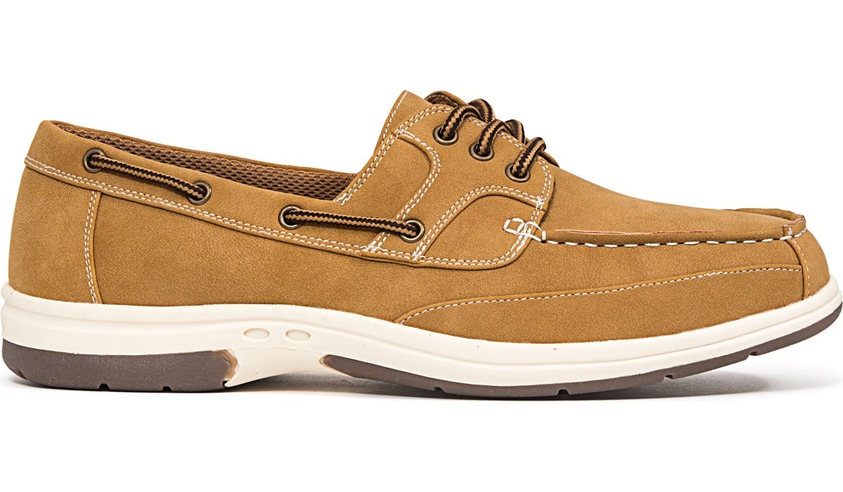 Deer Stags Men's Mitch Medium/Wide Memory Foam Boat Shoe Brown, Boat ...