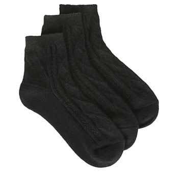 Sof Sole Women's 3 Pack Luxe Ultra Soft Ankle Socks | Famous Footwear