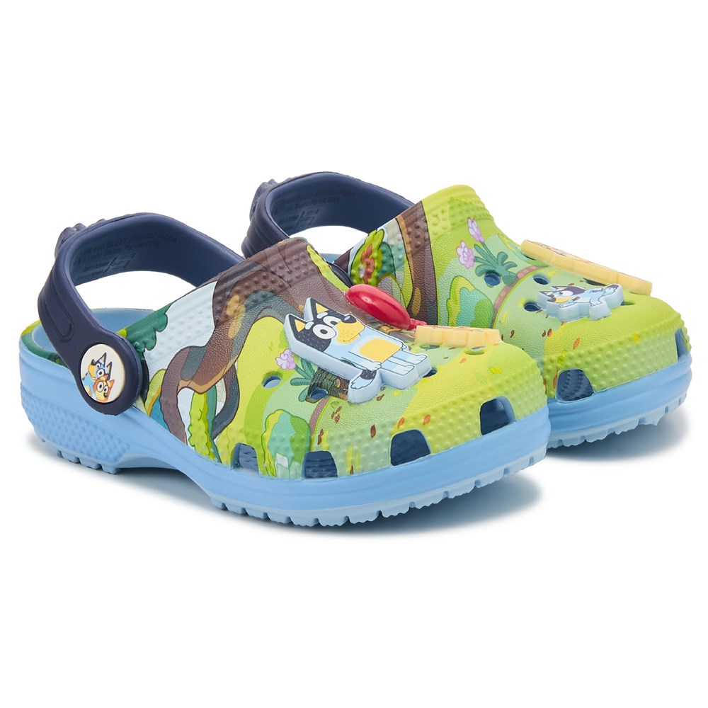 Crocs Kids Disney Bluey Classic Clog Toddler Famous Footwear