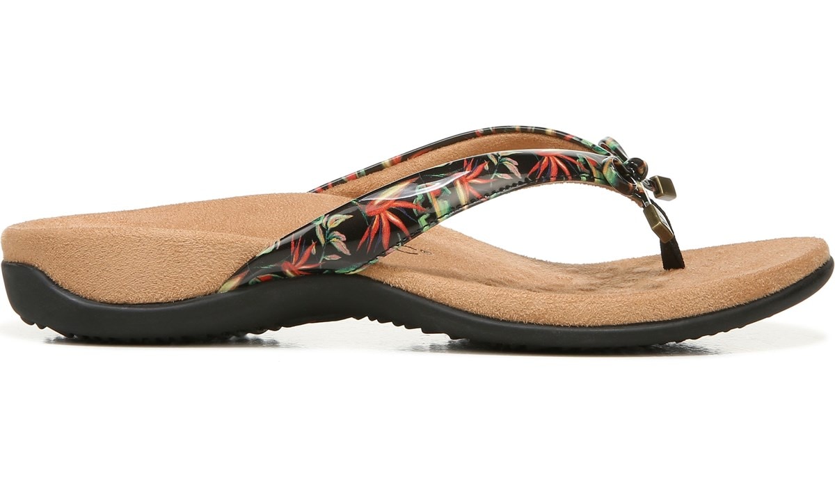 Vionic Bella Ii Orthaheel Technology Thong Sandals Leopard Store ...