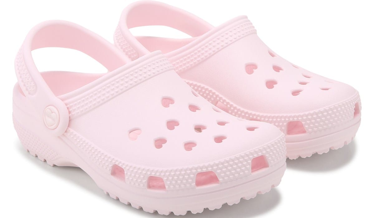 Crocs Kids' Classic Heart Cut Out Clog Little/Big Kid | Famous Footwear
