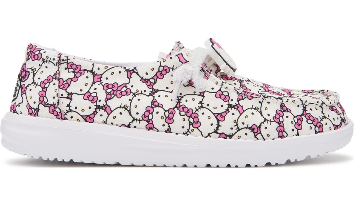 HEYDUDE Kids' Wendy Hello Kitty Slip On Shoe Little/Big Kid | Famous ...