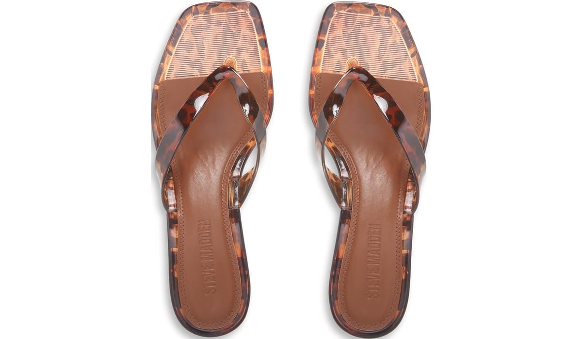 Steve Madden Women's Tracie J Thong Kitten Heel Sandal | Famous Footwear